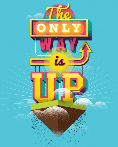 Постер Принт «The Only Way Is Up» by Михаил Поливанов А2 220MMTHEWAY_A2 ...