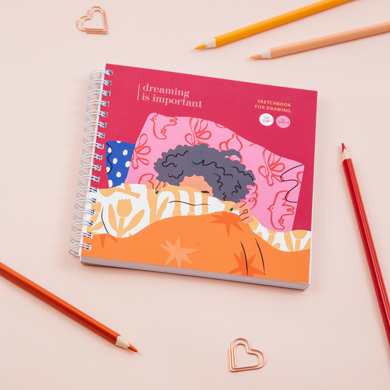 Скетчбук MESHU "Pleasure"150*150 мм, 60 л, 120 г, на гребне, soft-touch MESHU-MS_44874 - купить ...