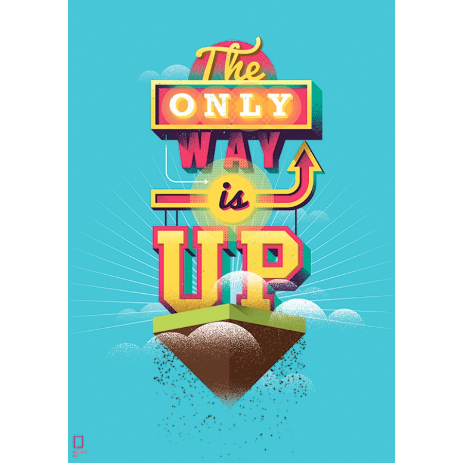Постер Принт «The only way is up» by Михаил Поливанов A3 220MMTHEWAY_A3 ...